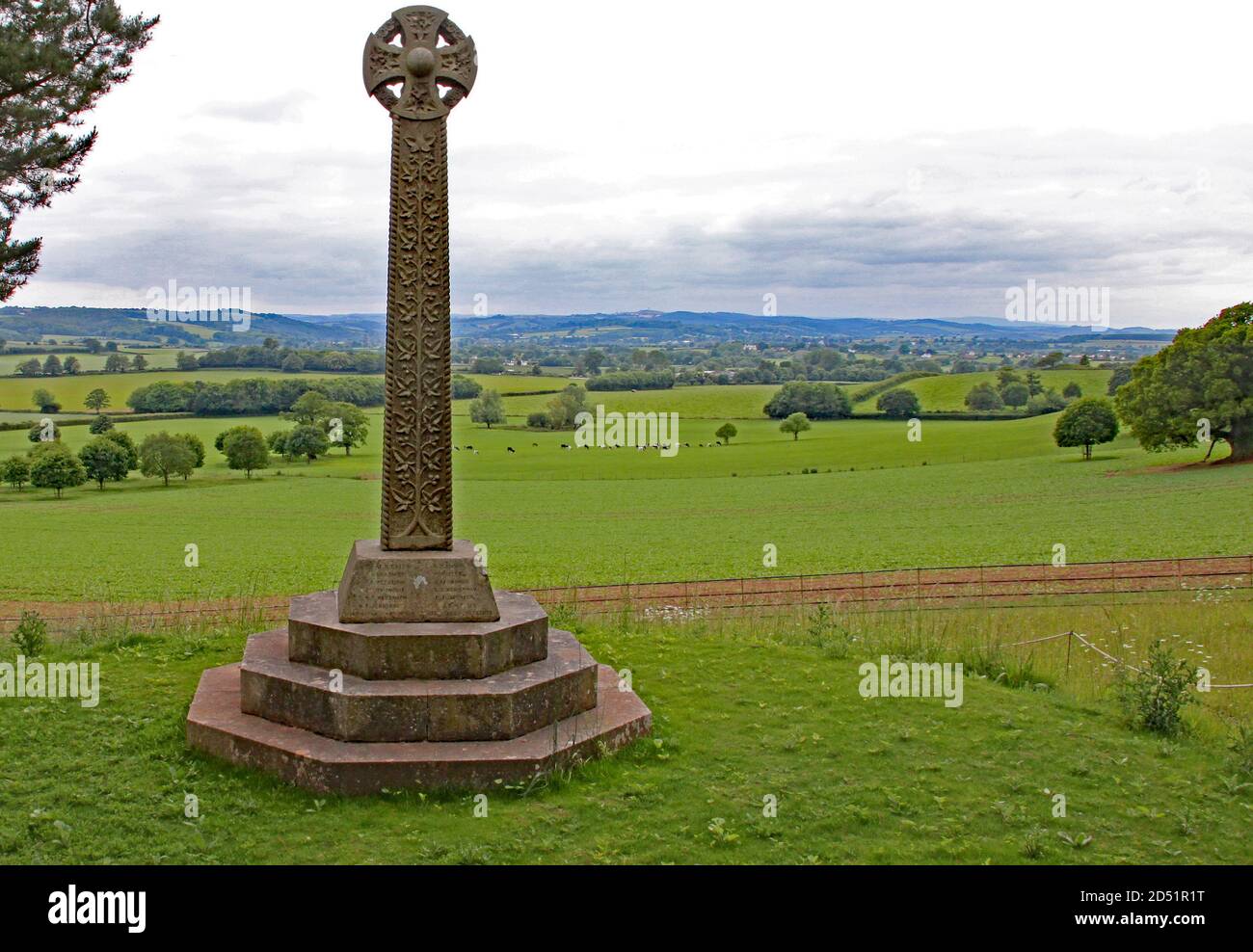 The celtic cross at Killerton in Devon, England. It was erected in 1873 ...