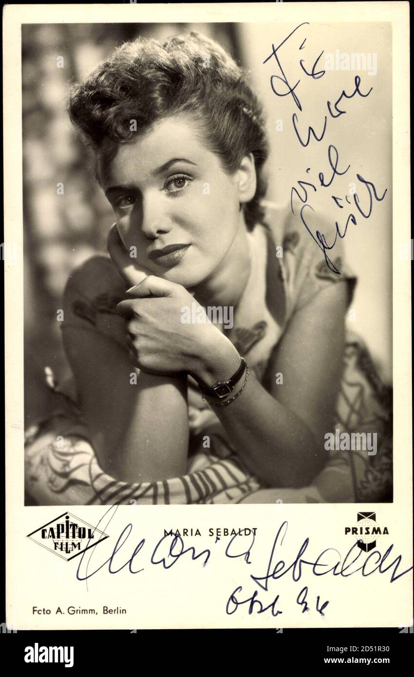 Schauspielerin Maria Sebaldt, Capitol Film | usage worldwide Stock ...