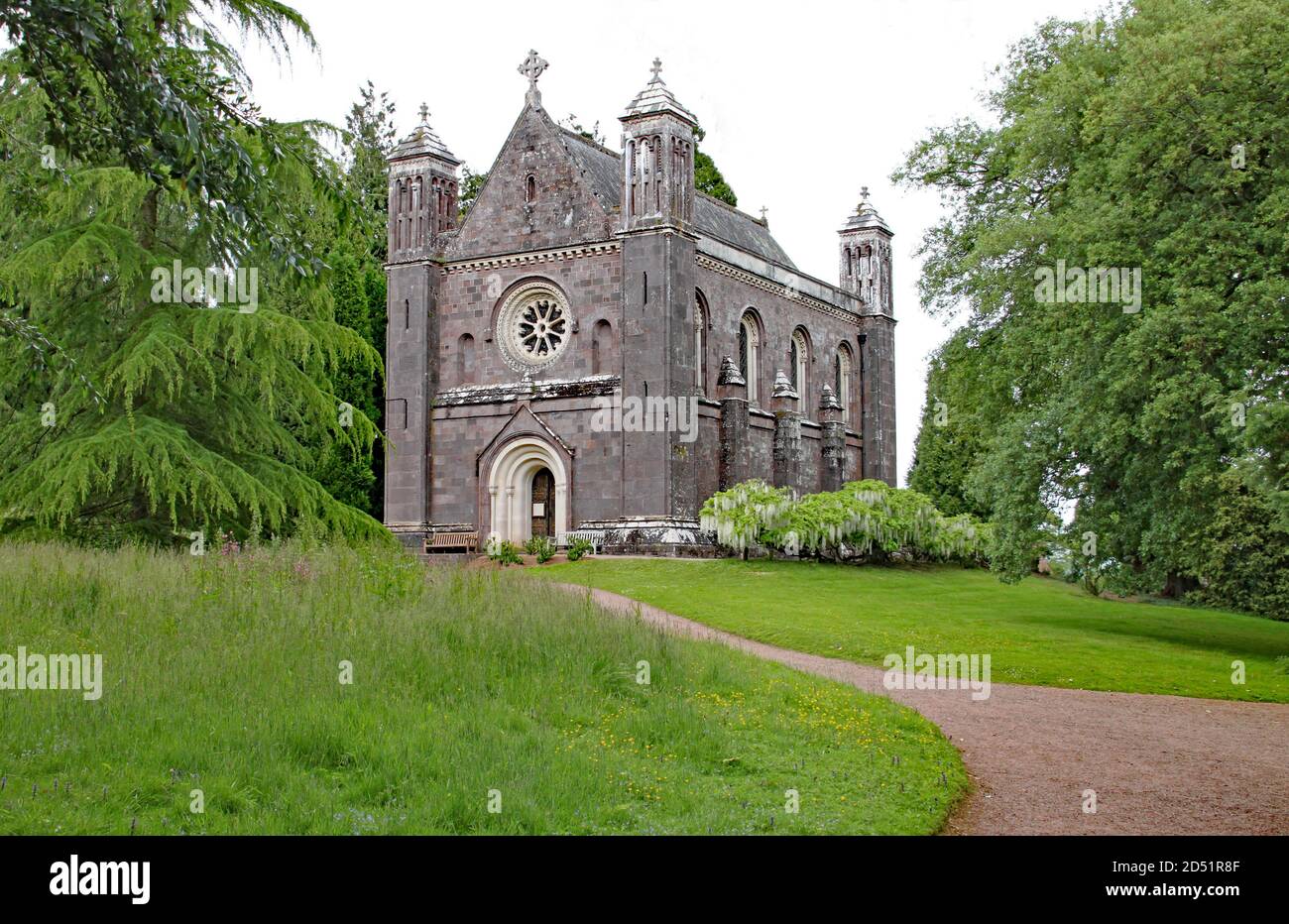The old stone chapel in the village of Kilerton in Devon, England Stock ...