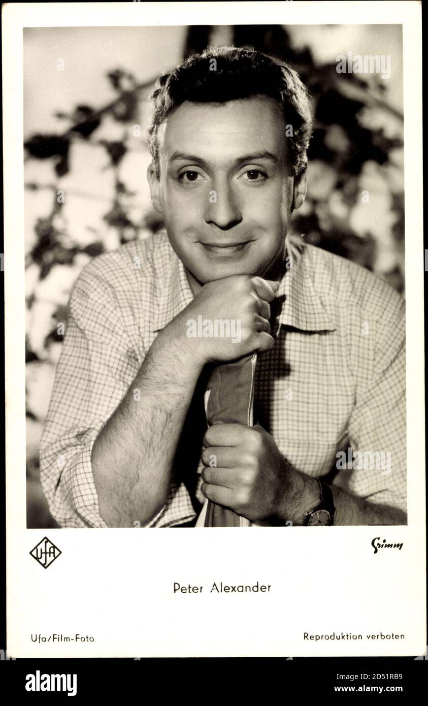 Schauspieler Peter Alexander, UFA Film, Portrait | usage worldwide ...