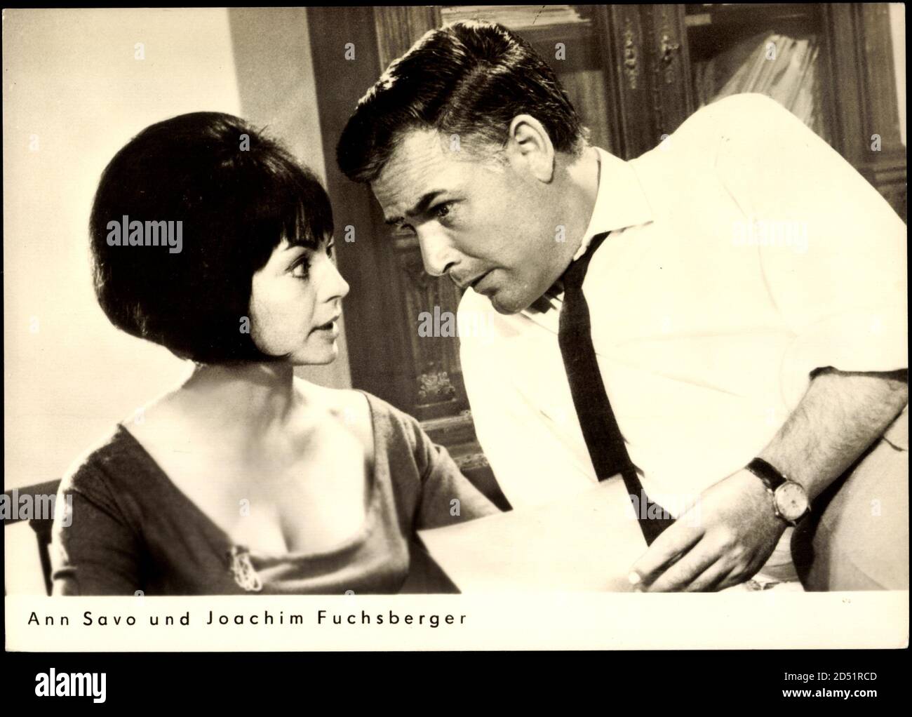 Schauspieler Ann Savo und Joachim Fuchsberger | usage worldwide Stock ...