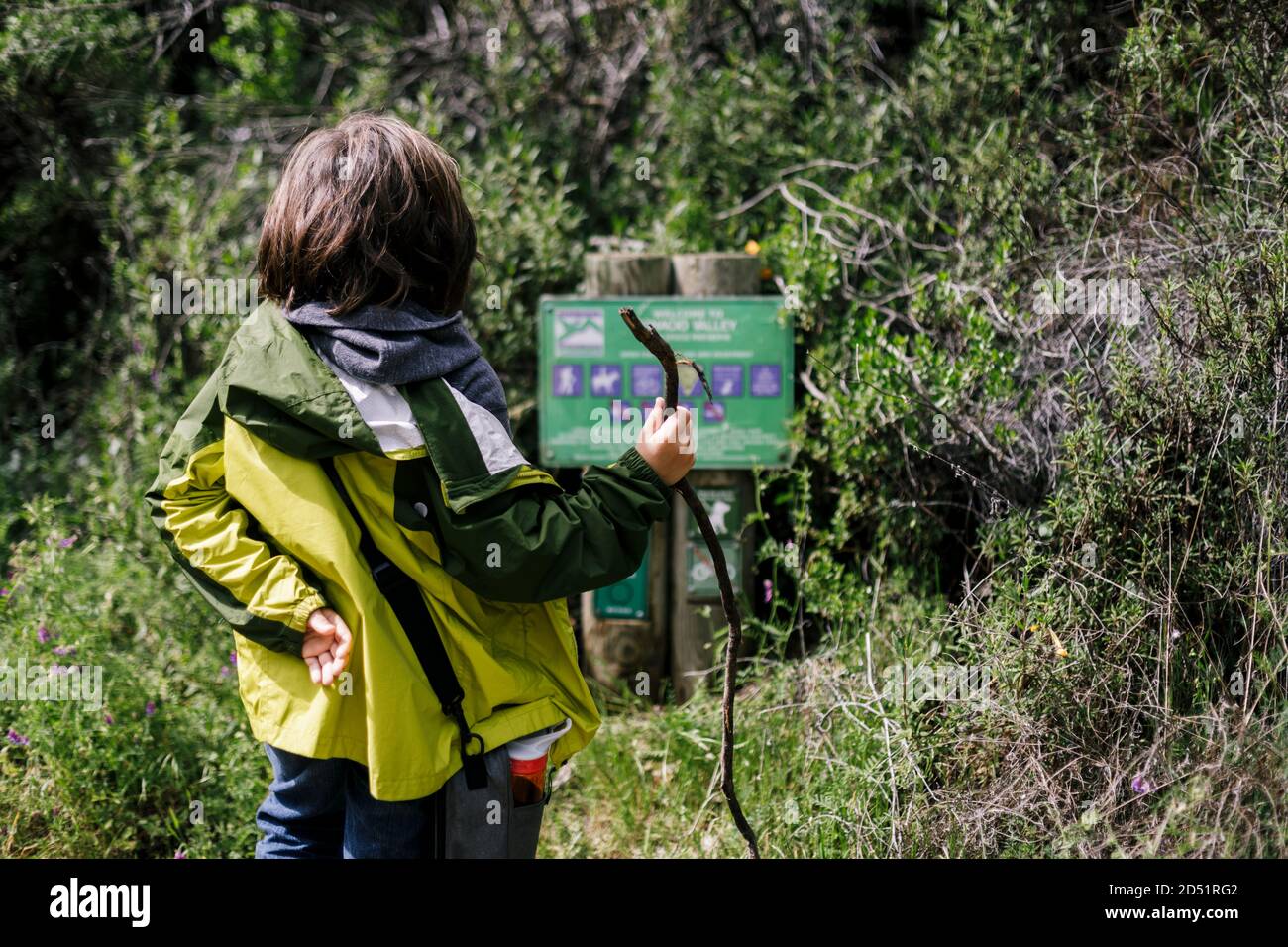Child nature trail hi-res stock photography and images - Alamy