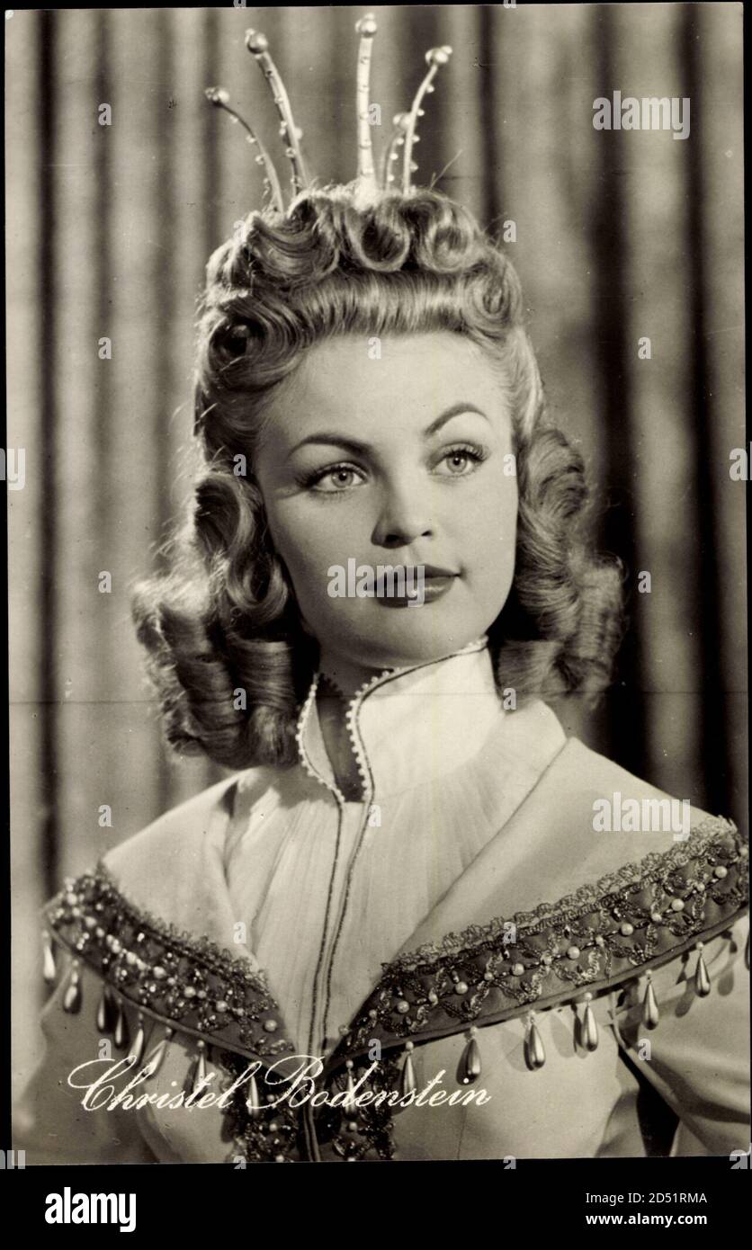 Schauspielerin Christel Bodenstein, das singende... | usage worldwide ...