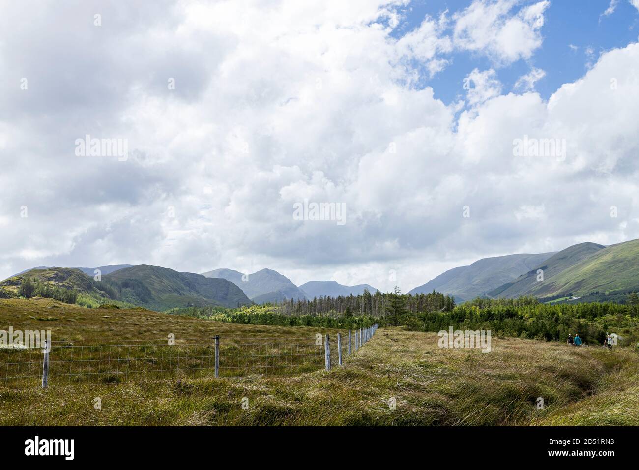 Dramatic scenery along western way walk at Tawnyard, County Mayo ...