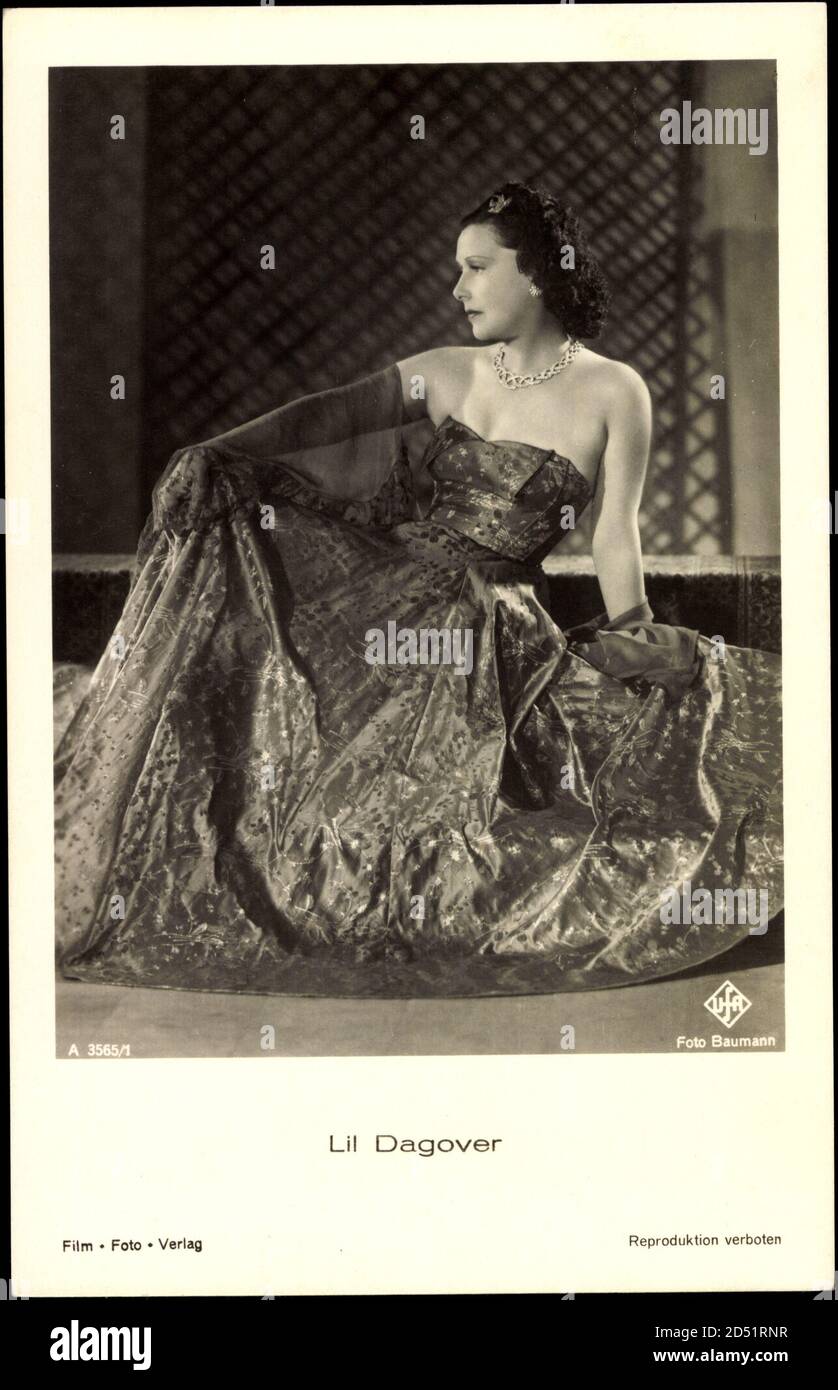 Schauspielerin Lil Dagover, UFA Film A 3565 1 | usage worldwide Stock ...