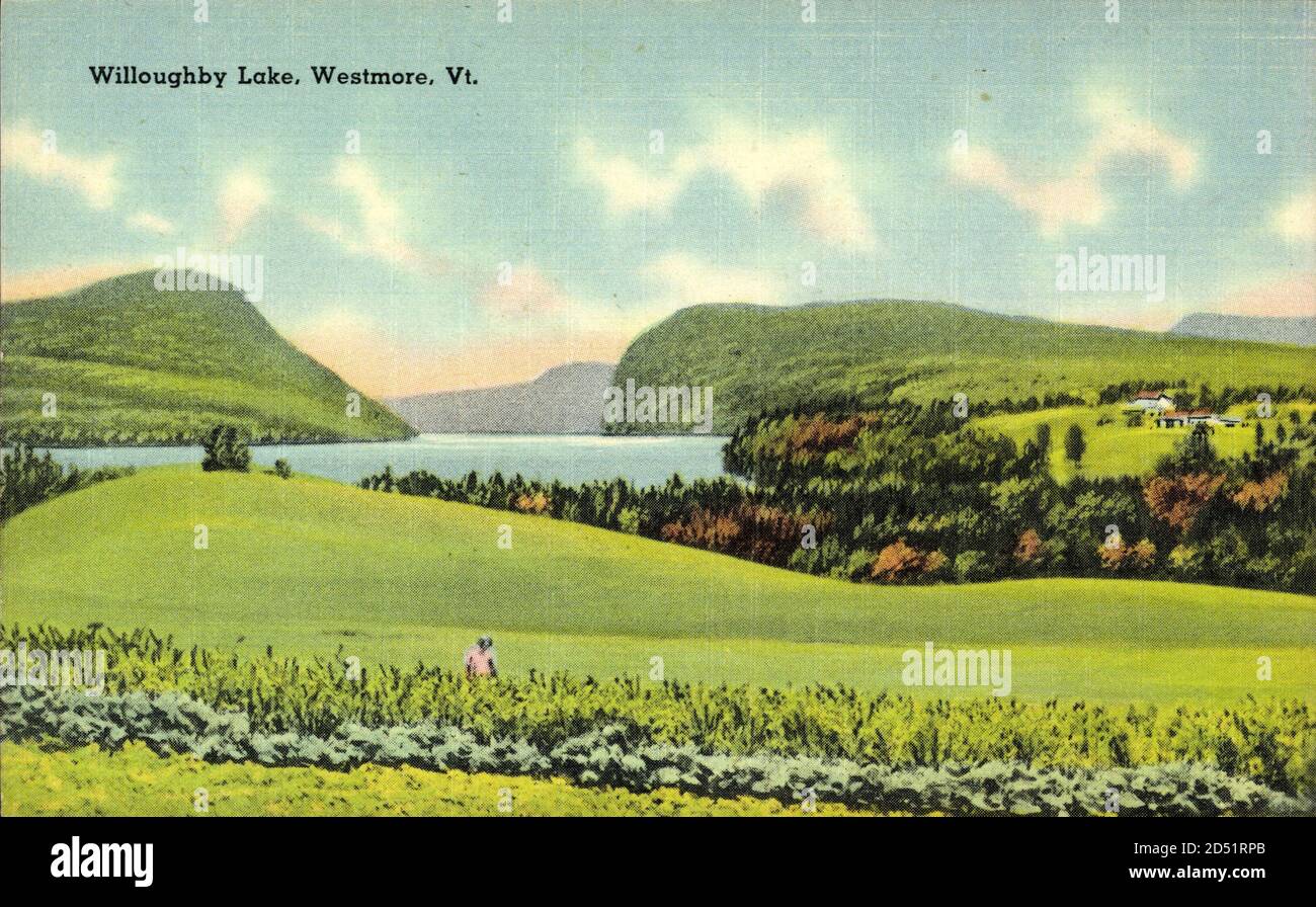 Westmore Vermont, Willoughby Lake, See, Felder | usage worldwide Stock ...