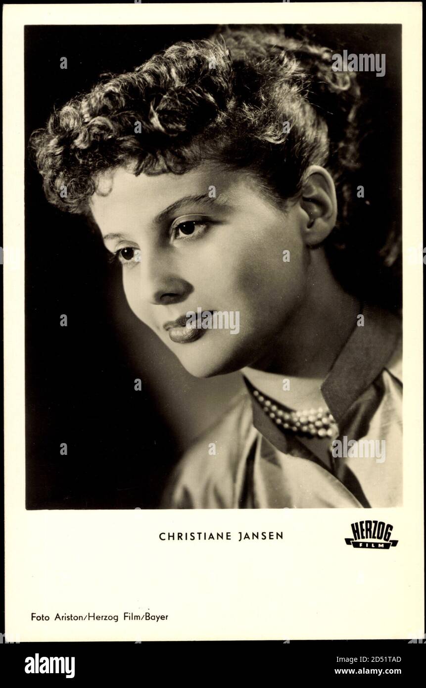 Schauspielerin Christiane Jansen, Herzog Film | usage worldwide Stock ...