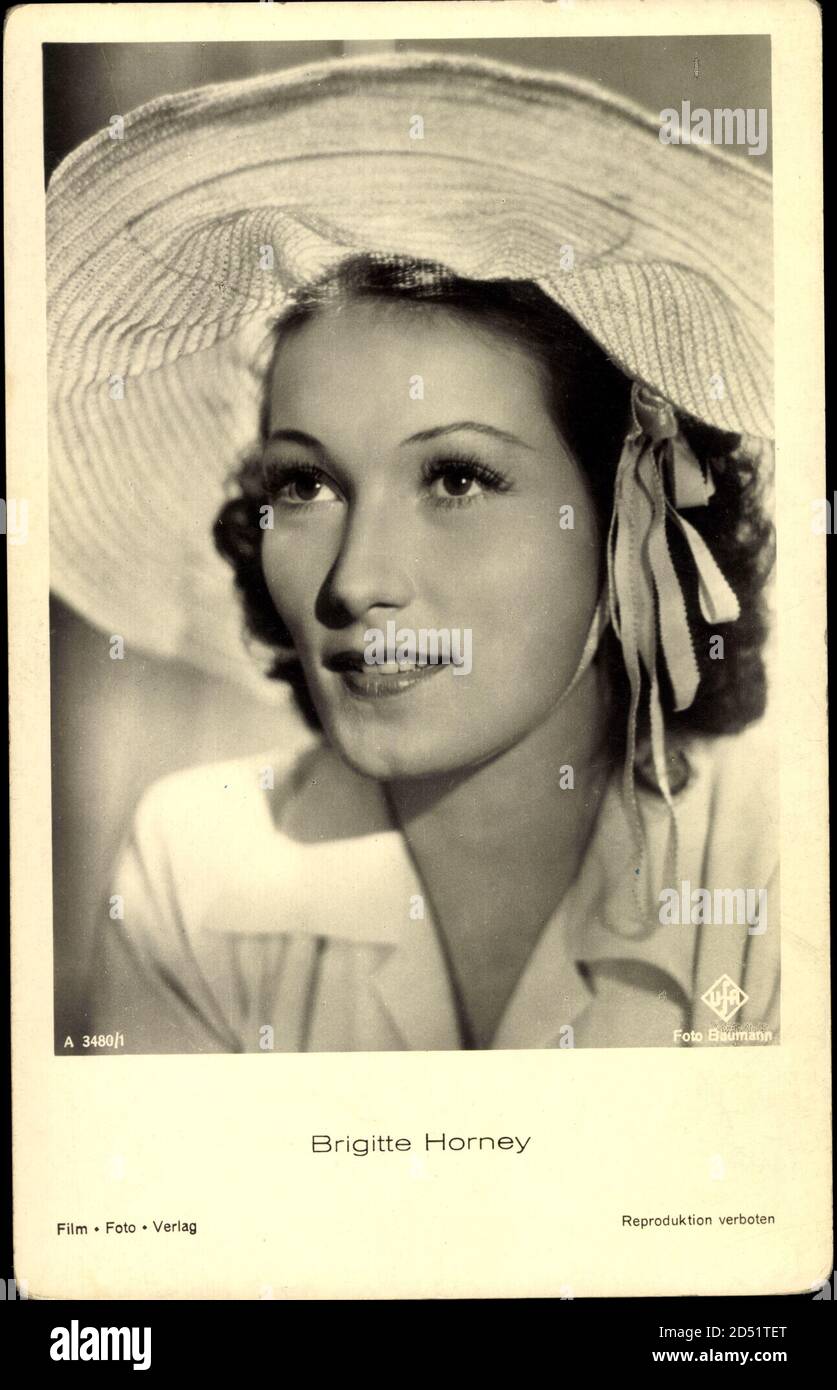 Schauspielerin Brigitte Horney, A 3480 1, Baumann | usage worldwide Stock Photo - Alamy