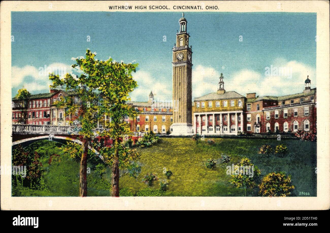 Cincinnati Ohio, Withrow High School, Brücke, Schule | usage worldwide ...