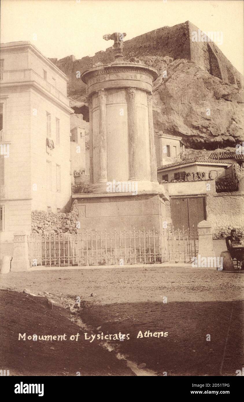 Athen Griechenland, Monument of Lysicrates, Antike Ruinen | usage ...