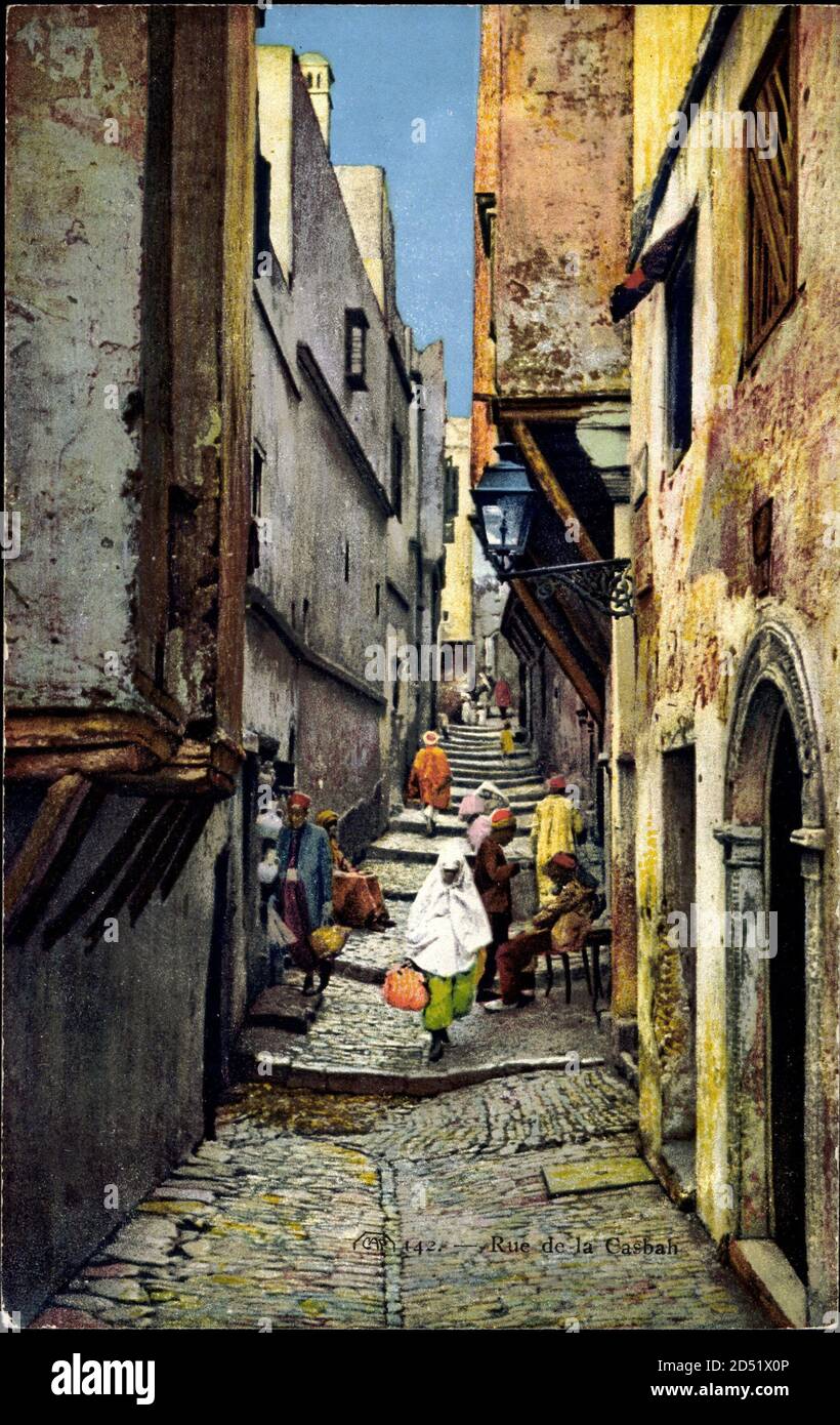 Alger Algerien, Rue de la Casbah, Straßenansicht, Anwohner | usage ...