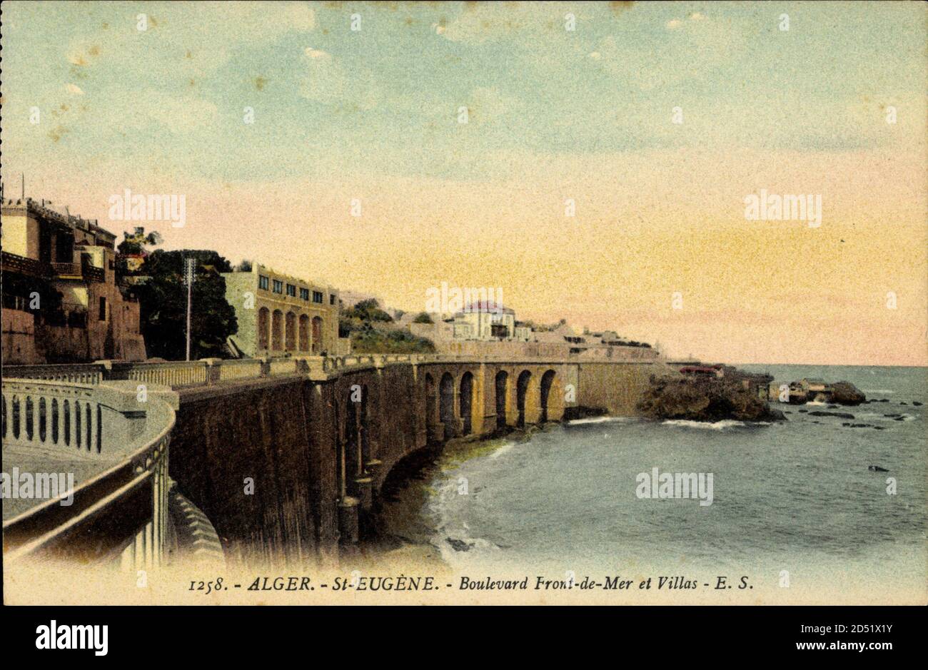 St Eugène Alger Algerien, Boulevard Front de Mer et Villas | usage ...
