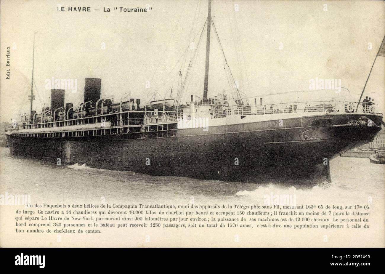 Touraine ship hi-res stock photography and images - Alamy
