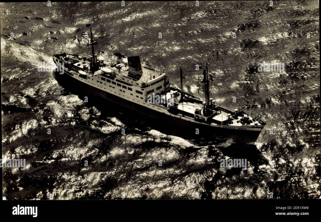 Oranje Lijn, M.S. Prinses Irene, Dampfschiff, Fliegeraufnahme | usage ...