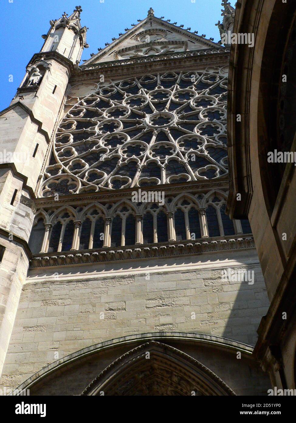 Paris, France.The Saint-Denis basilica with the royal kings of France ...