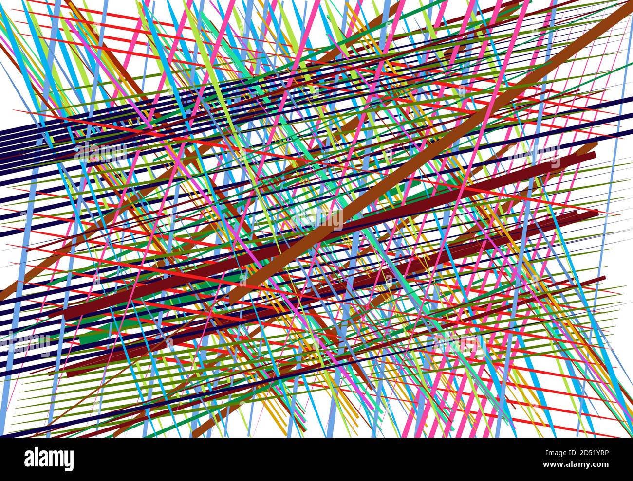 Abstract geometric chaotic jumble of intersecting lines stripes ...