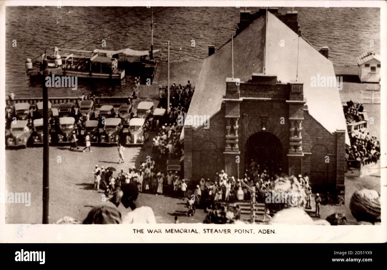 Aden Jemen, Steamer Point, The war Memorial, Kriegsdenkmal, Parkplatz ...