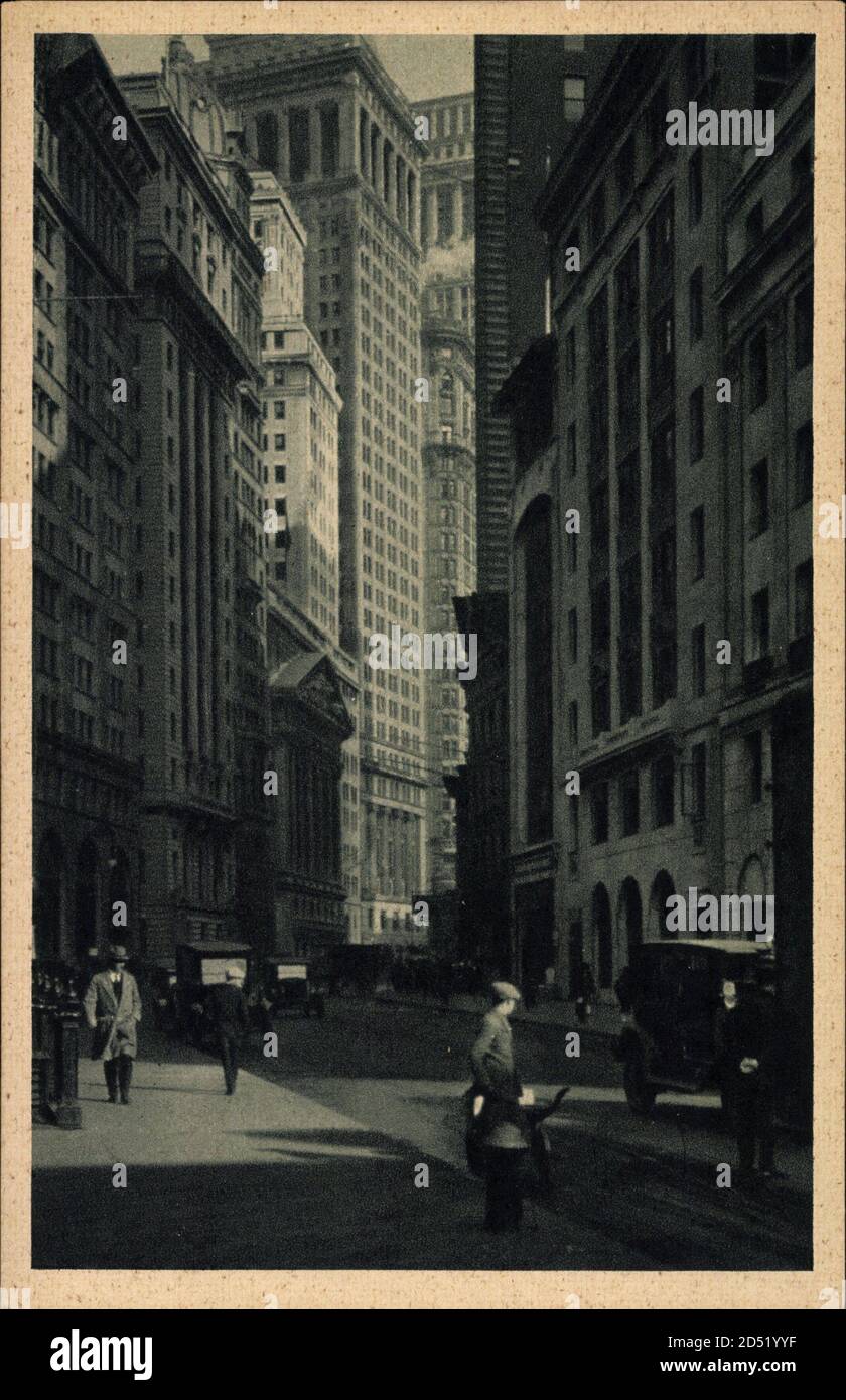 New York City USA, general view of Broad Street | usage worldwide Stock ...
