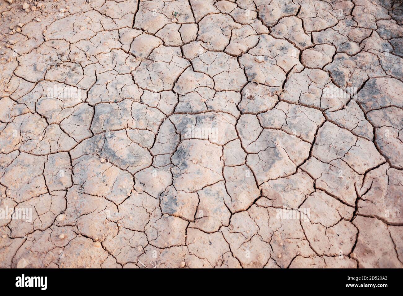 The drought in the Mediterranean area dries the riverbeds Stock Photo ...