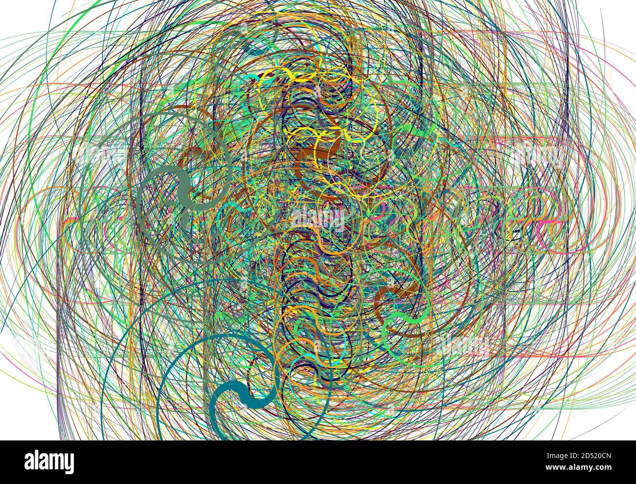 Random spirals, swirls, twirls abstract geometric, colorful, multi ...