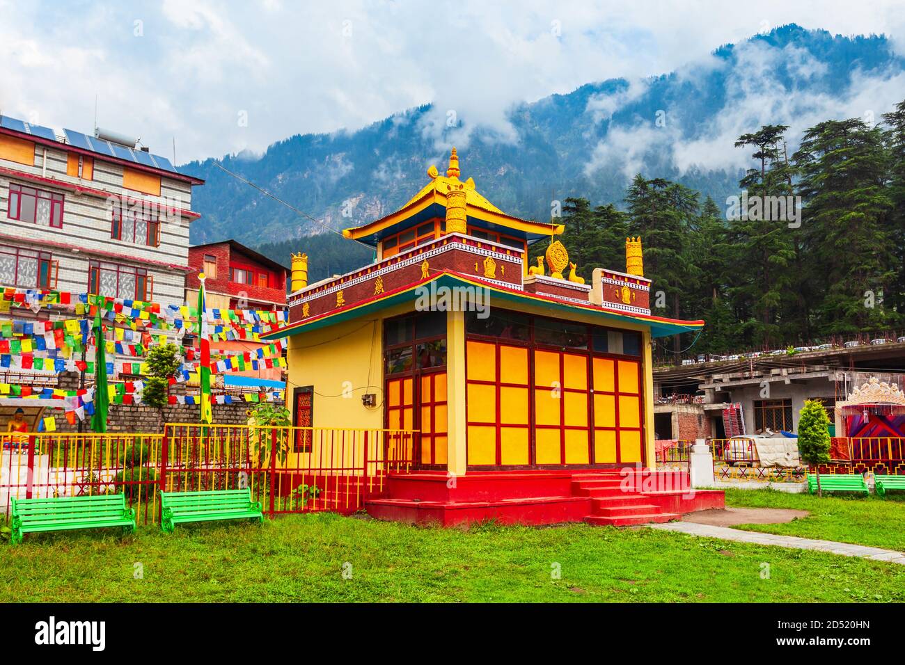Buddhist temple in manali hi-res stock photography and images - Alamy