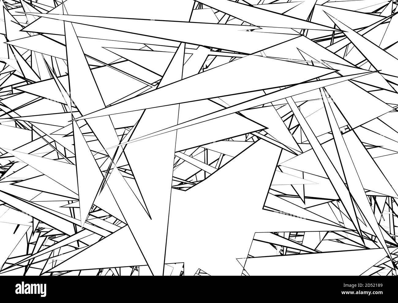 Abstract Overlapping Black And White Monochrome Shapes Geometric Art Background Texture