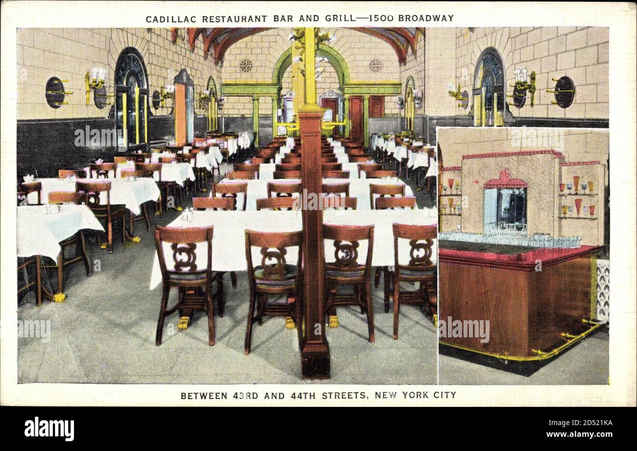New York City, Cadillac Restaurant Bar and Grill, 1500 Broadway | usage ...