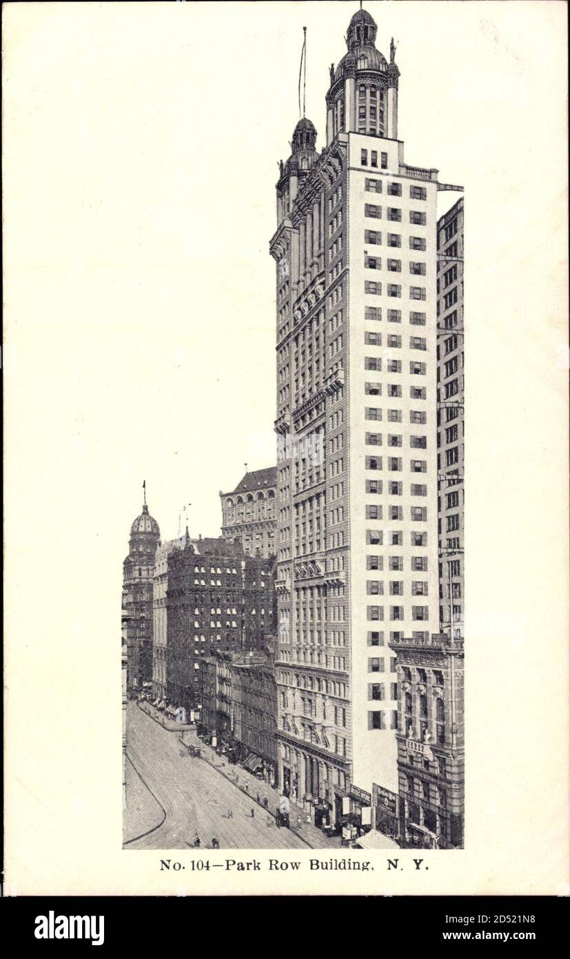 New York City USA, general view of the Park Row Building | usage ...