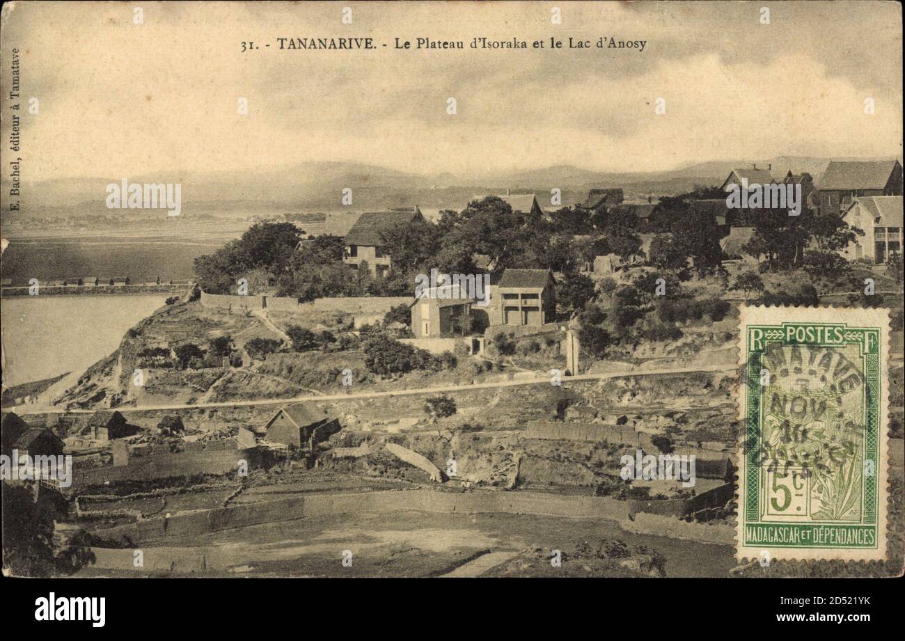 Tananarive Madagaskar, Le Plateau d'Isoraka et le Lac d'Anosy | usage ...