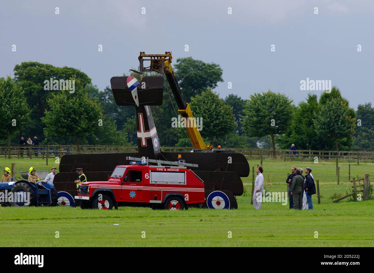 Sopwith Triplane N6290, Shuttleworth Collection Crash Landing Stock ...