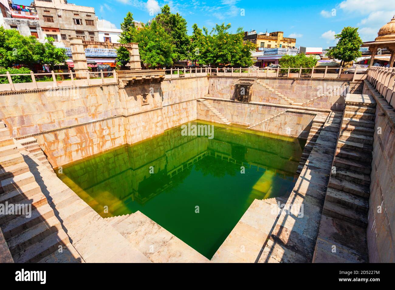 Ancient stepwell in Bundi town in Rajasthan state in India Stock Photo ...