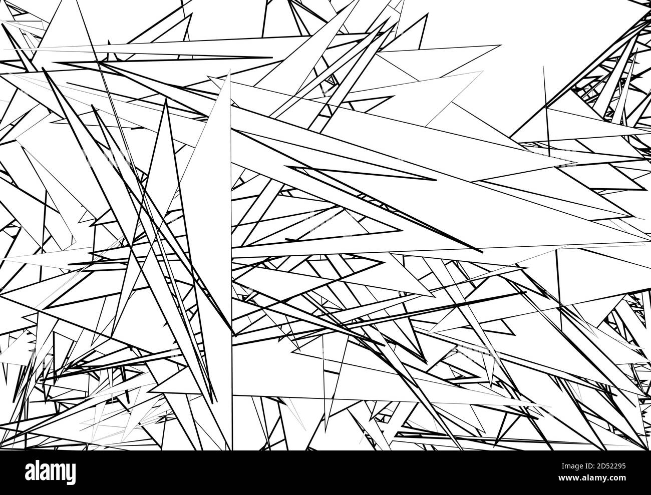 Abstract Overlapping Black And White Monochrome Shapes Geometric Art Background Texture