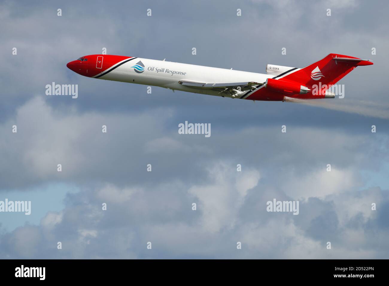 Boeing 727 G-OSRA, Oil Dispersal Aircraft, RAF Valley, Anglesey, North ...