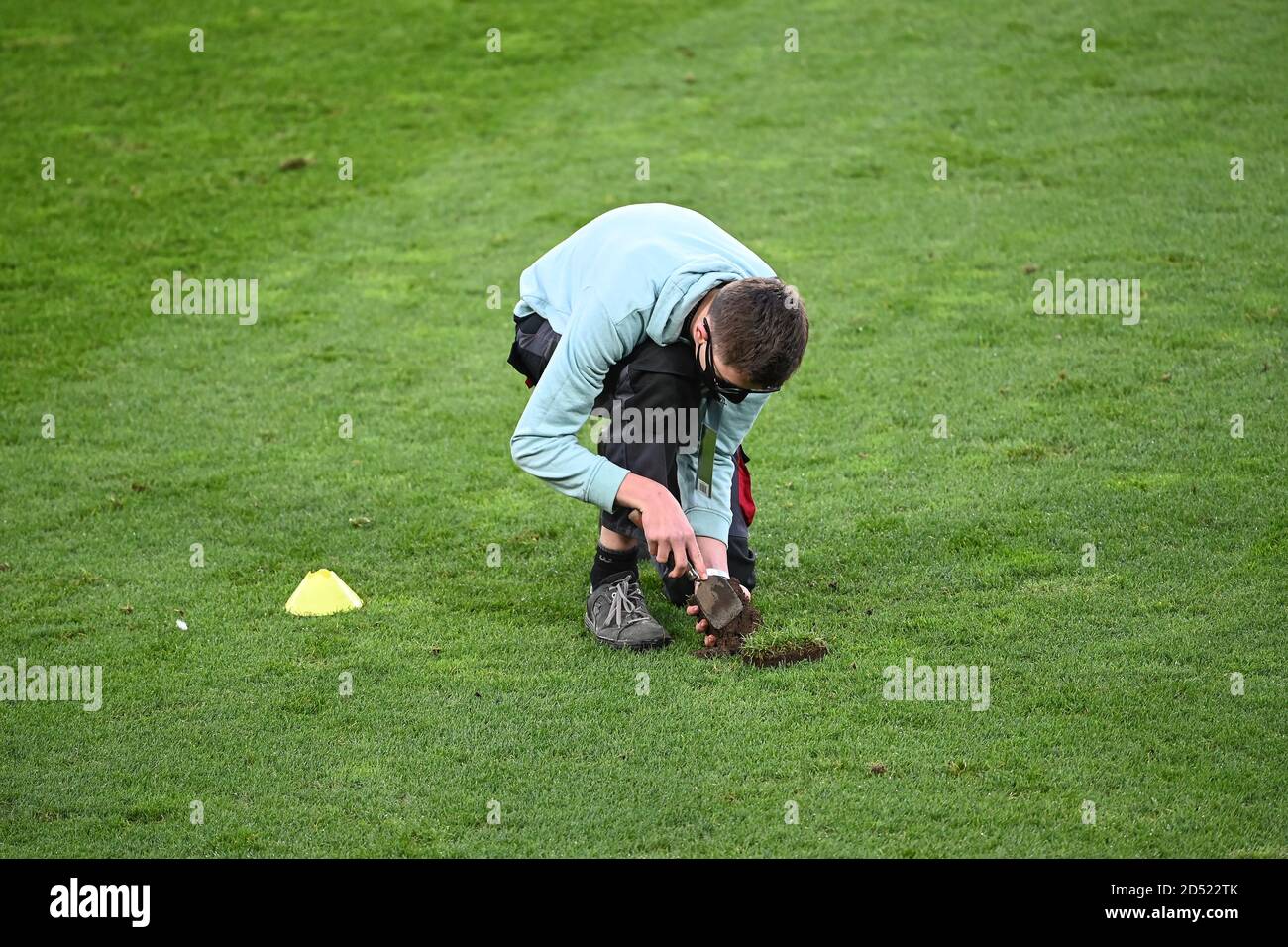 Football pitch maintenance hi-res stock photography and images - Alamy