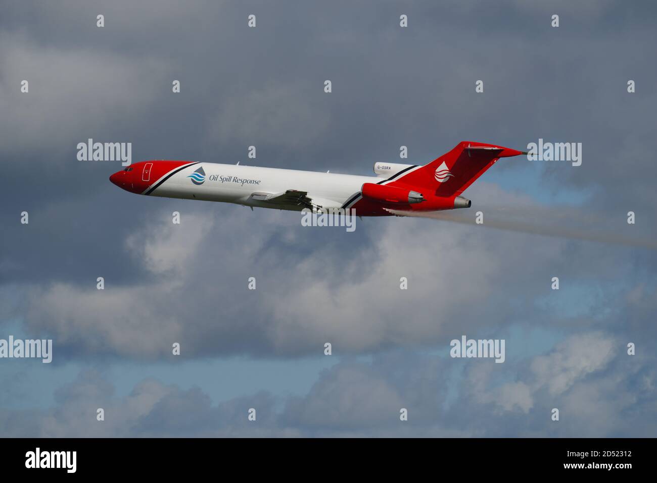 Boeing 727 G-OSRA, Oil Dispersal Aircraft, RAF Valley, Anglesey, North ...