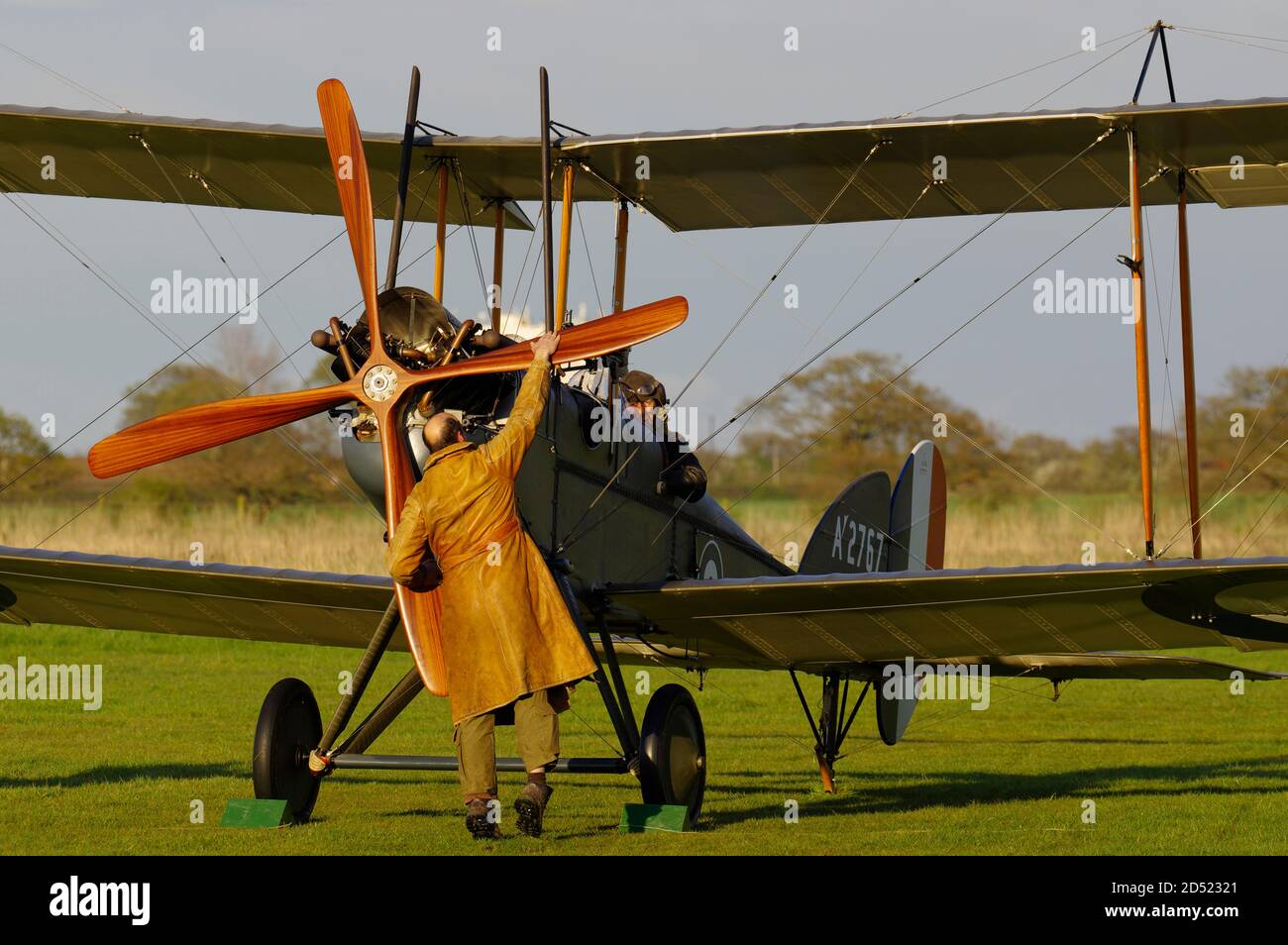 BE2e Replica A/2767, at Stow Marie airfield Stock Photo - Alamy
