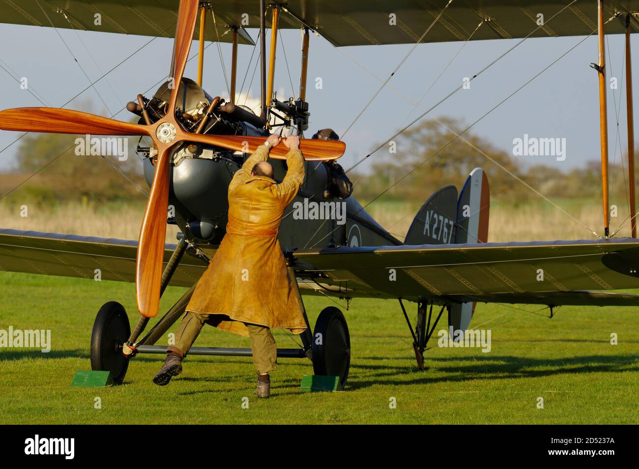 BE2e Replica A/2767, at Stow Marie airfield Stock Photo - Alamy