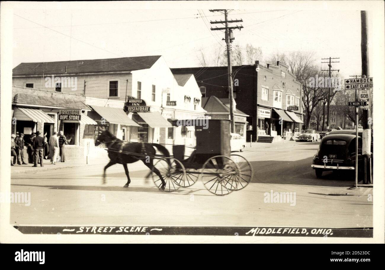 Middlefield Ohio USA, Street scene, Restaurant, D. Schneider | usage ...