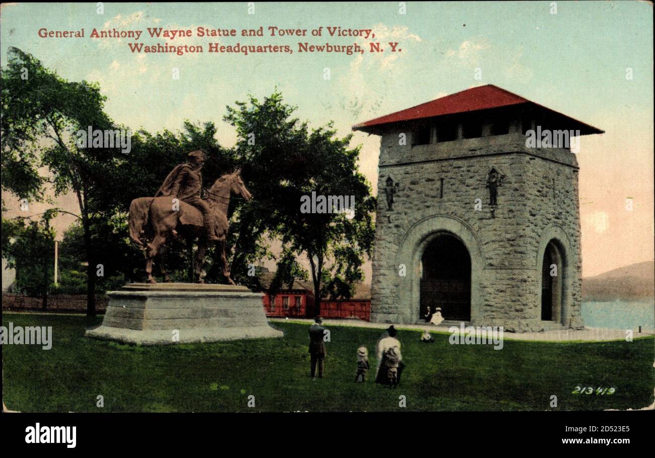 Newburgh New York, General Anthony Wayne Statue, Tower of Victory ...