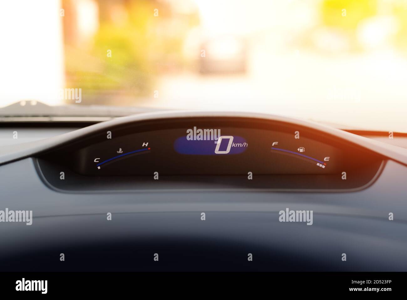 car speed meter dashboard and cockpit, close up Stock Photo - Alamy