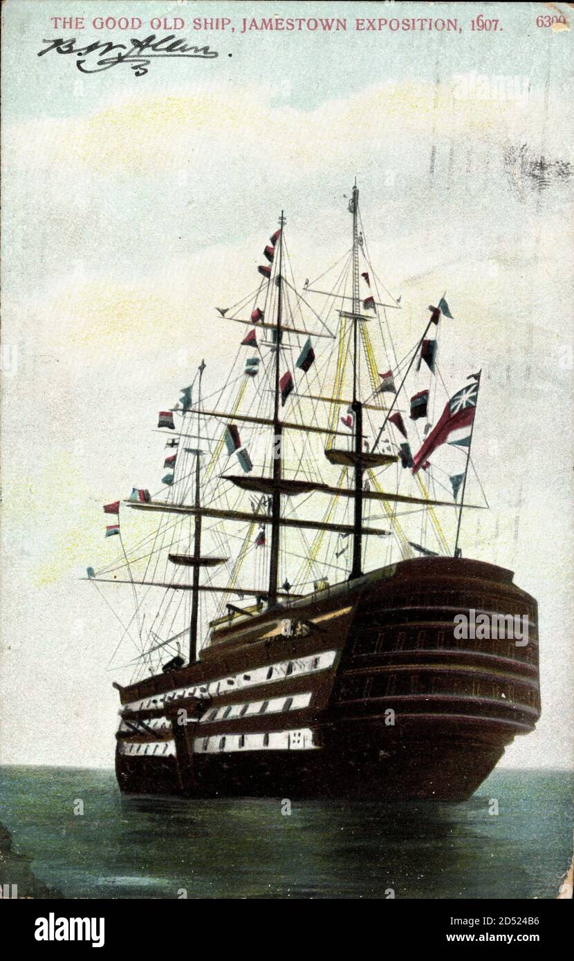 The good old ship, Jamestown Exposition 1907, Segelschiff | usage ...