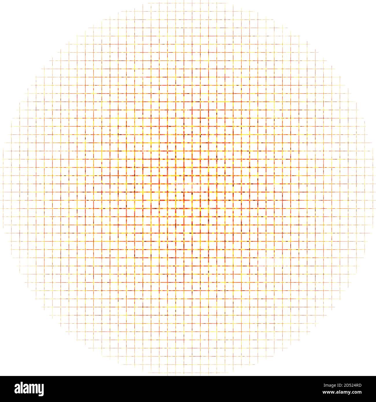 Abstract geometric circle element structure made of small line parts ...