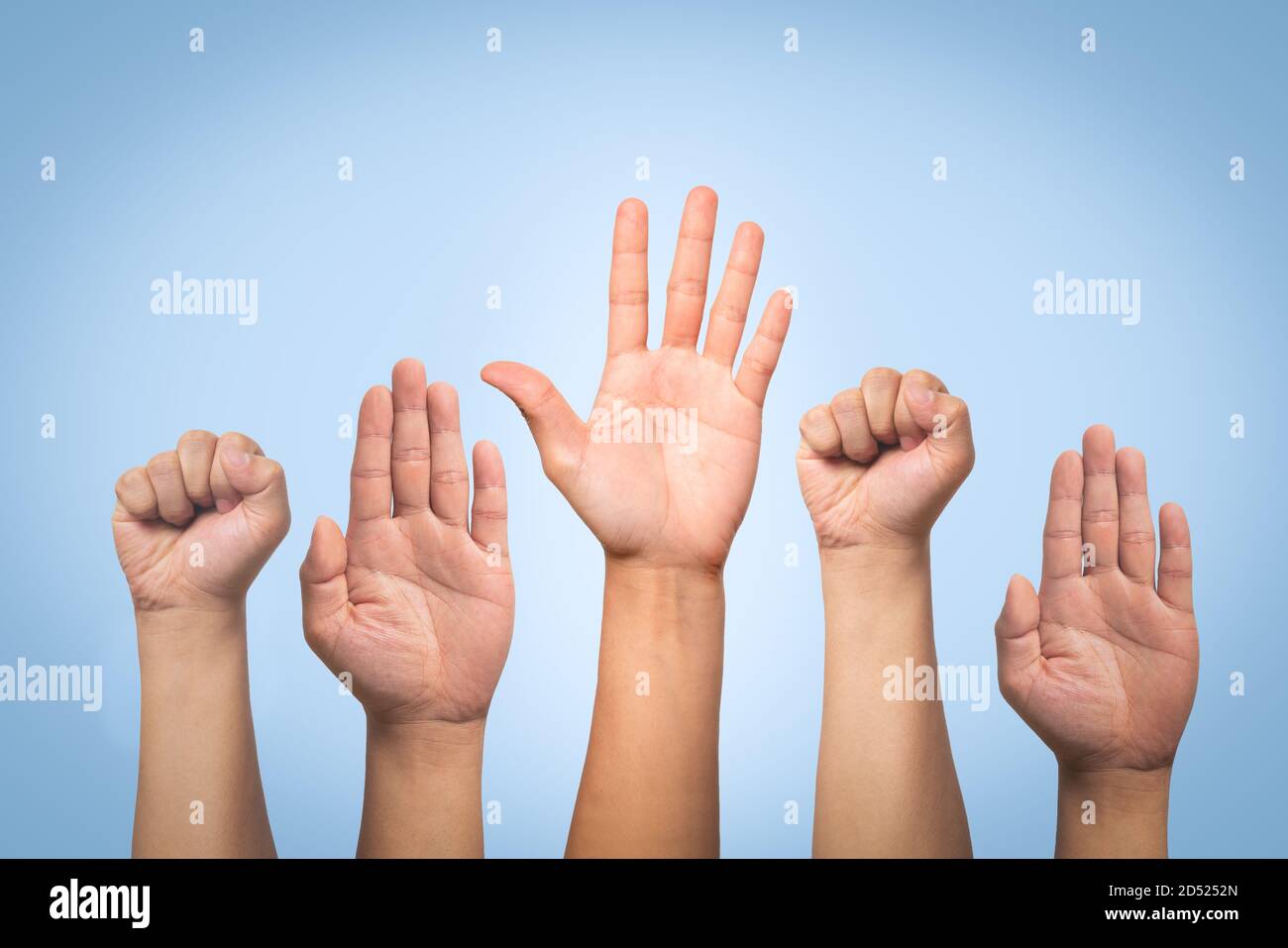 International Human Rights Day concept, raise hand up Stock Photo - Alamy