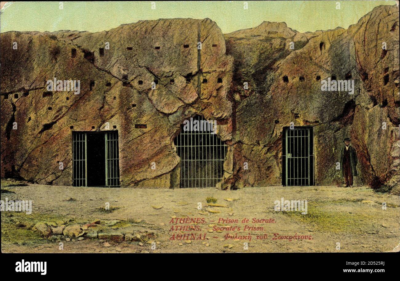 Athen Griechenland, Prison de Socrate, das Gefängnis des Sokrates ...