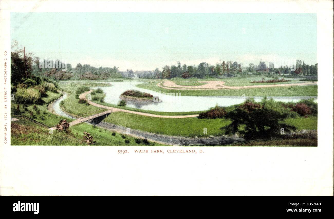 Cleveland Ohio USA, general view of the Wade Park | usage worldwide ...