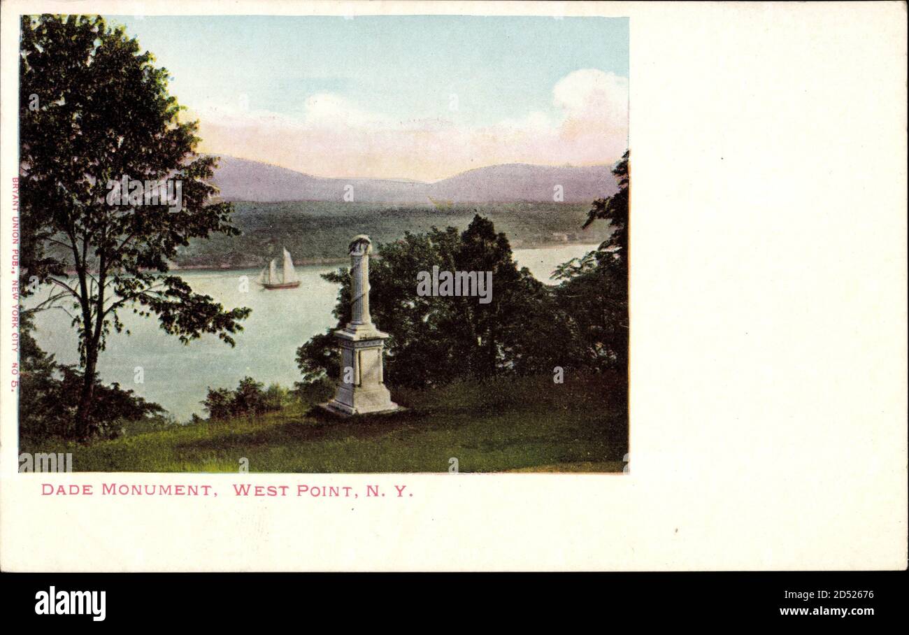 New York USA, general view of the Dade Monument, West Point | usage ...