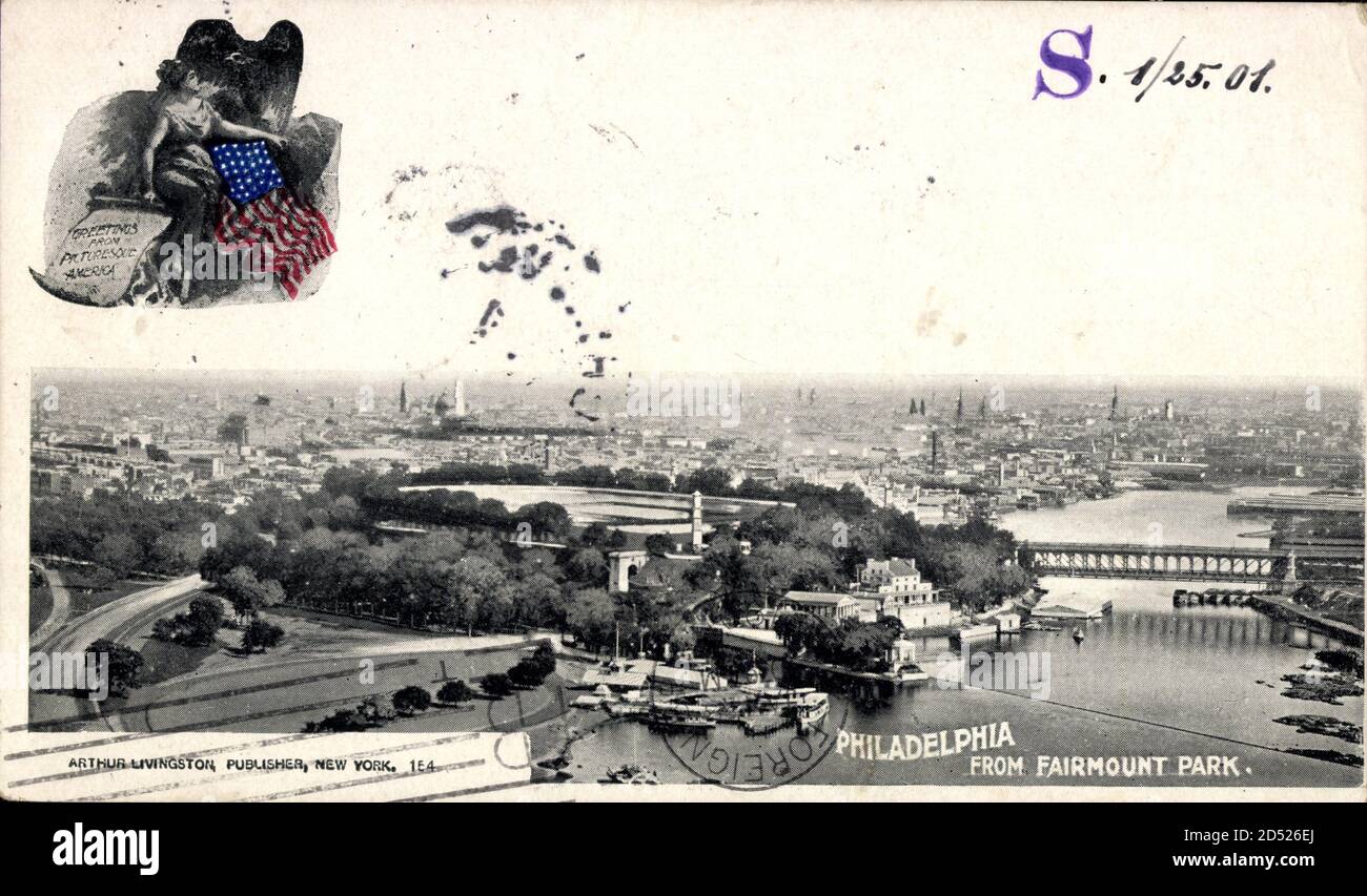 Philadelphia Pennsylvania, View from Fairmount Park | usage worldwide ...