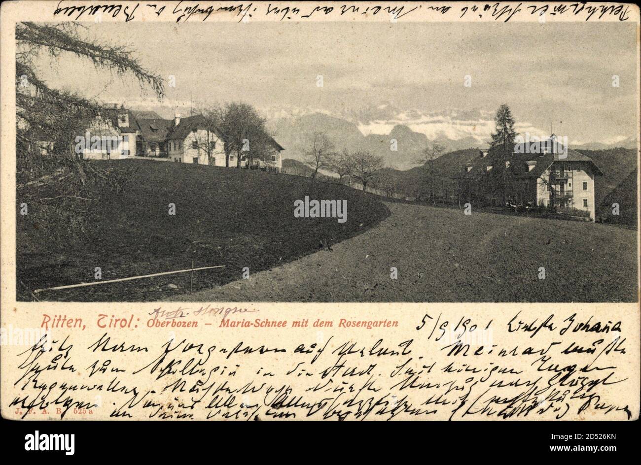Ritten Tirol, Oberbozen, Maria Schnee mit dem Rosengarten | usage ...