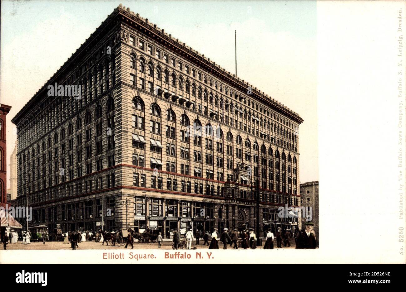 Buffalo New York, Elliott Square, Seitenansicht des Kaufhauses ...