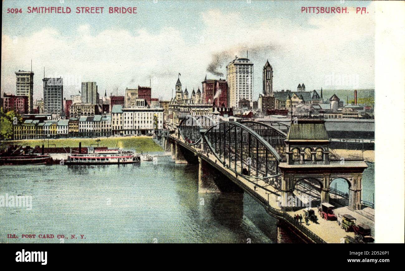 Pittsburgh Pennsylvania USA, Smithfield Street Bridge | usage worldwide ...